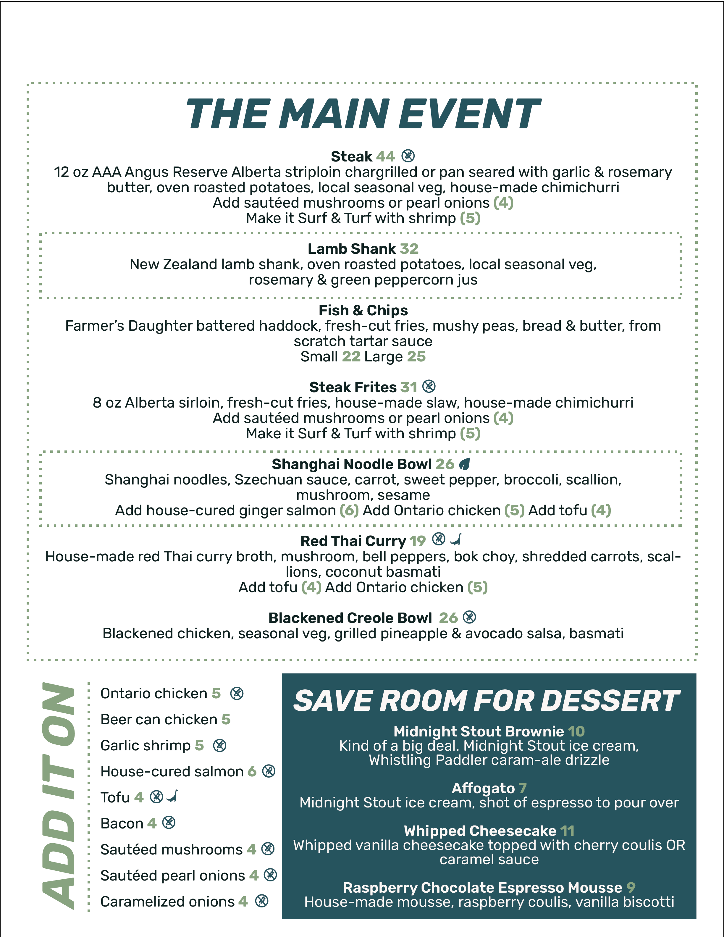 Lakeside Menu – Whitewater Shop